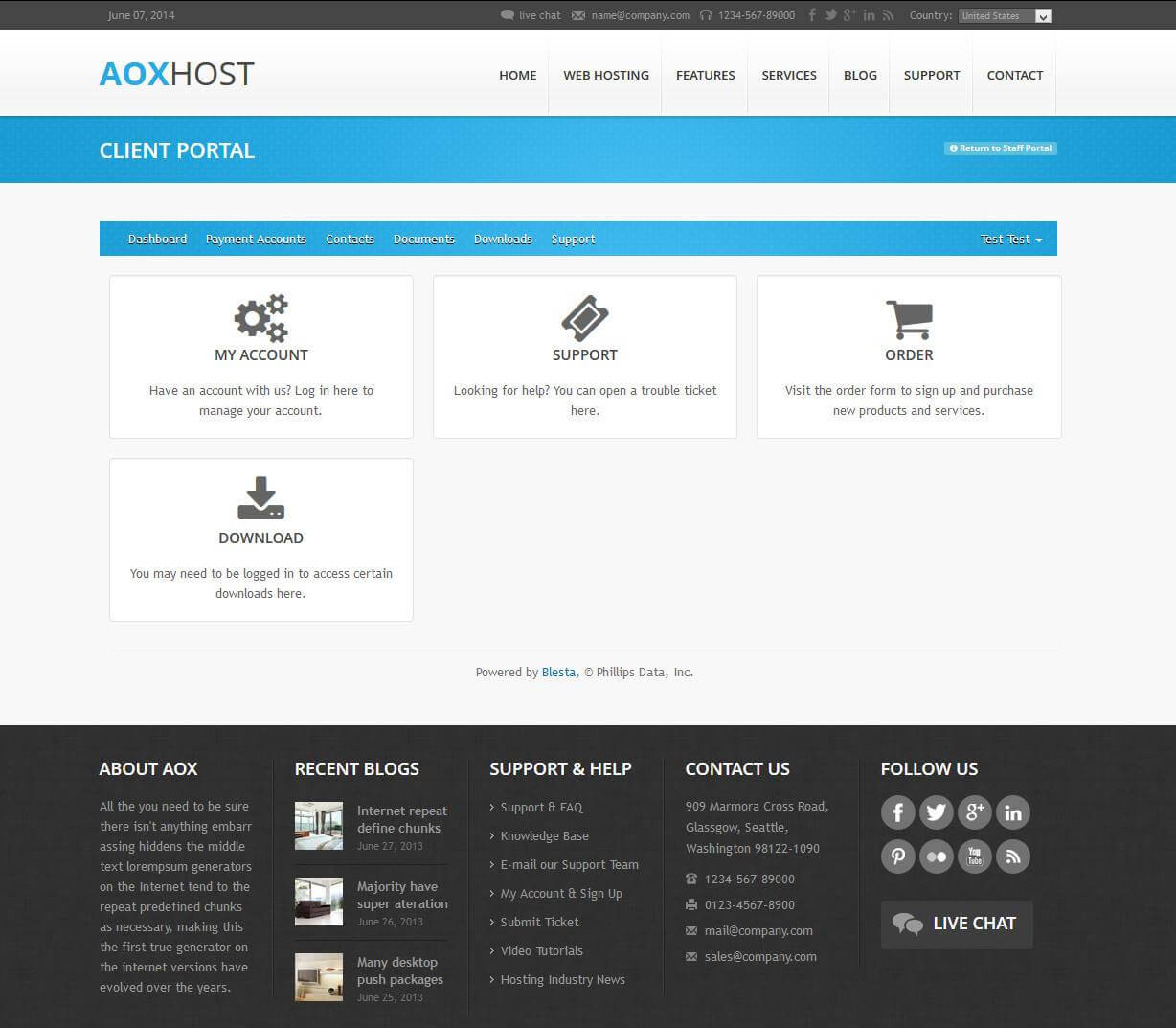 Blesta Integrations and Themes